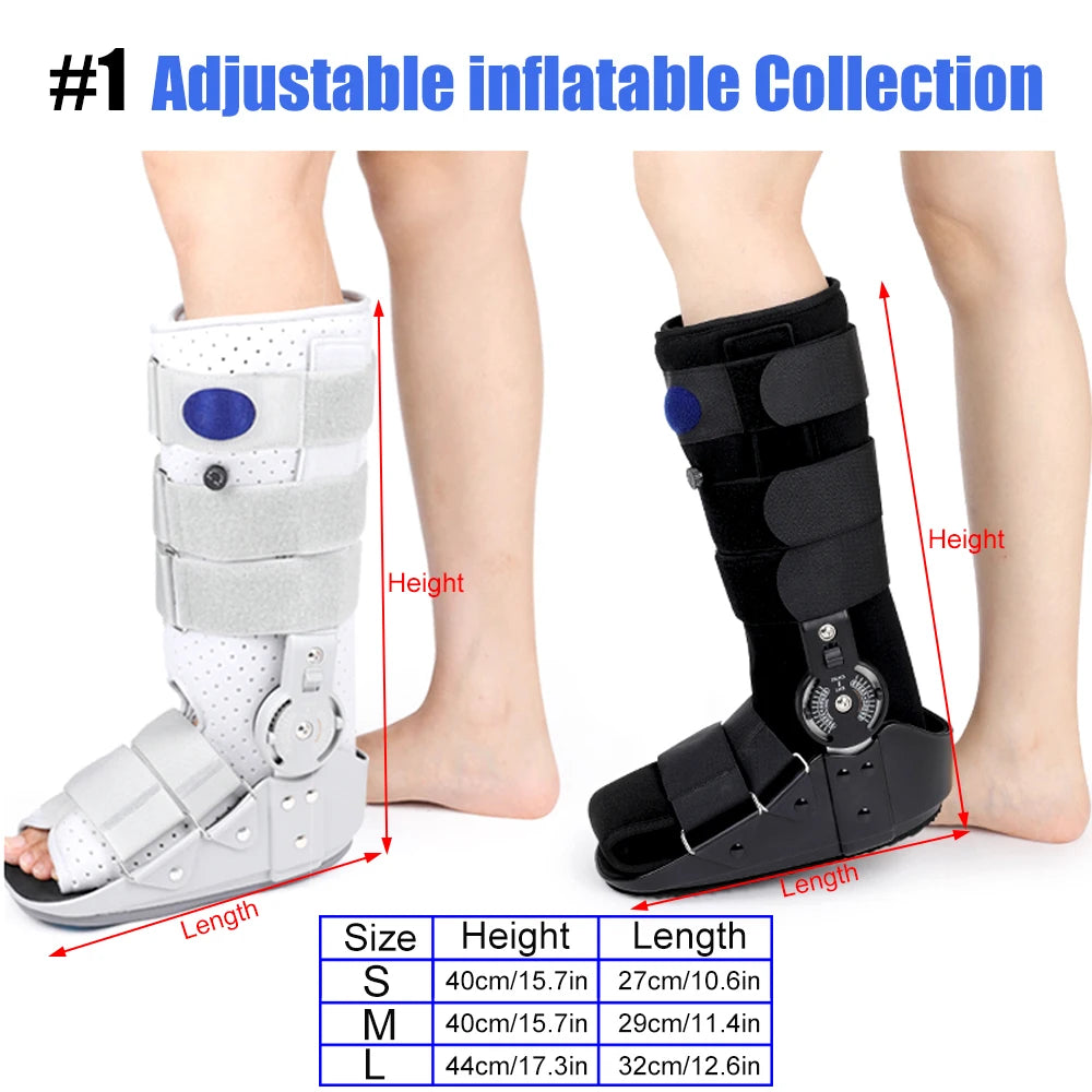 Walker Brace ROM Air Walking Fracture Boot with Air Pump Brace for Sta ...